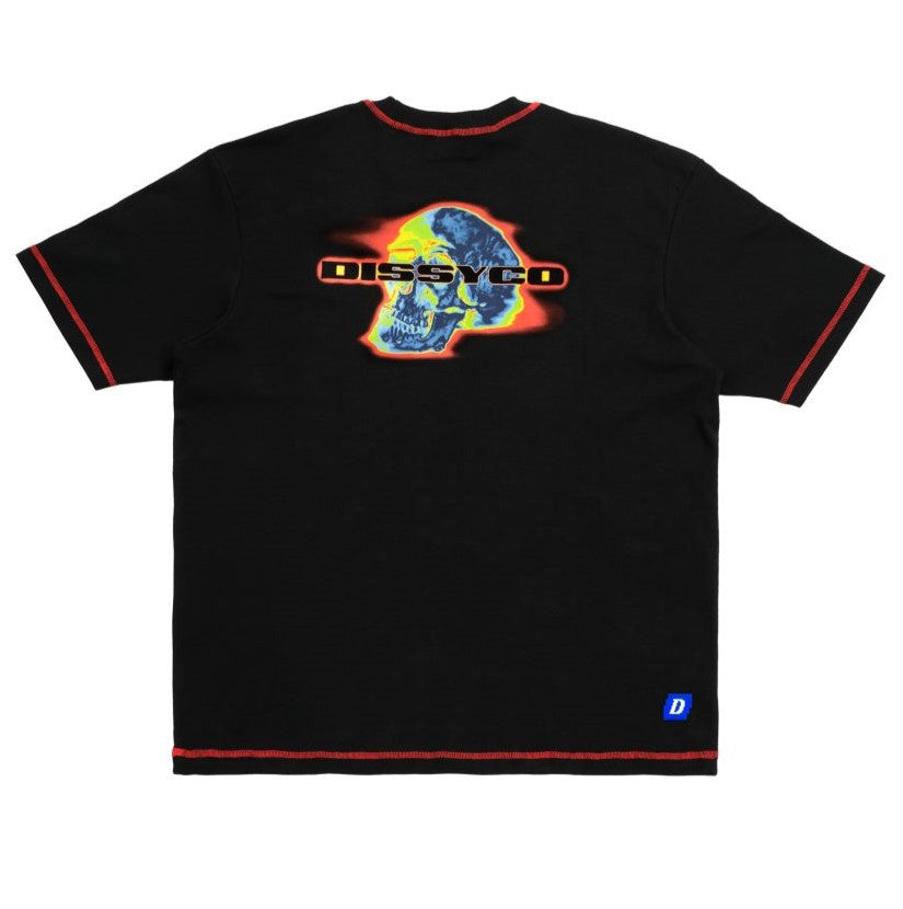 Dissyco | Thermal Skull Black Tee – SWAGANZ
